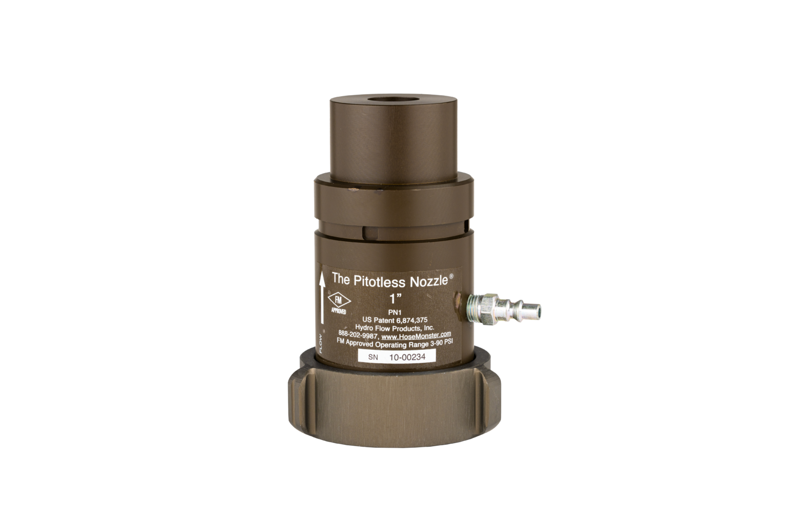 1″ Pitotless Nozzle® Grooved | Hose Monster