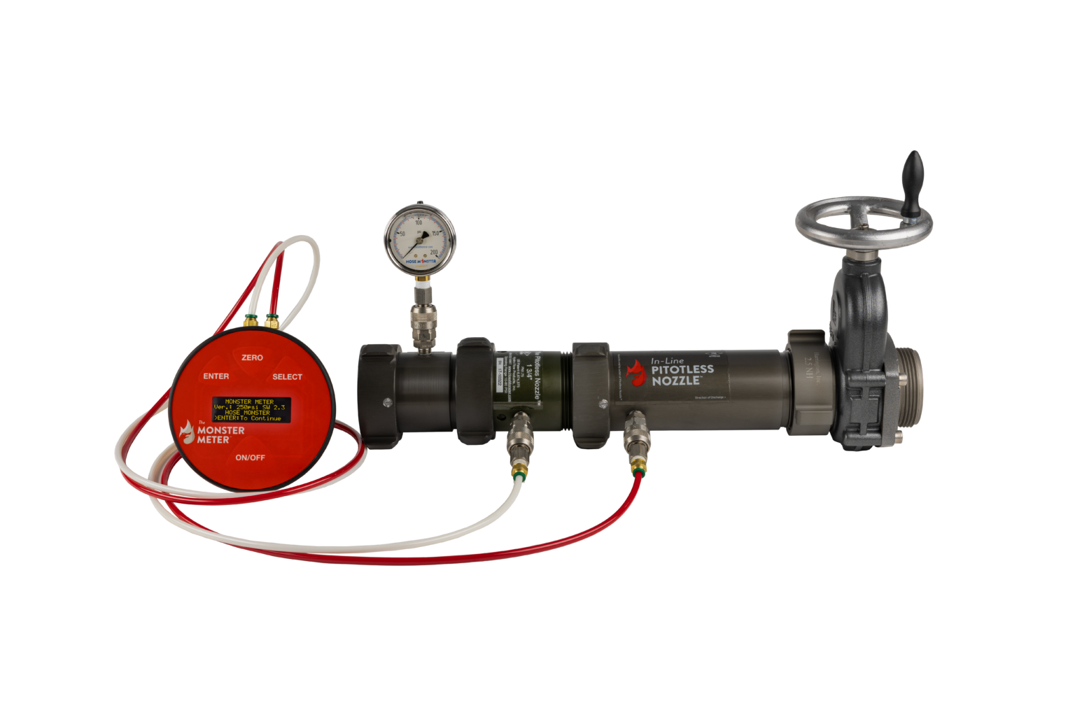 In-Line Pitotless Nozzle™ 2.5" Connection | Hose Monster