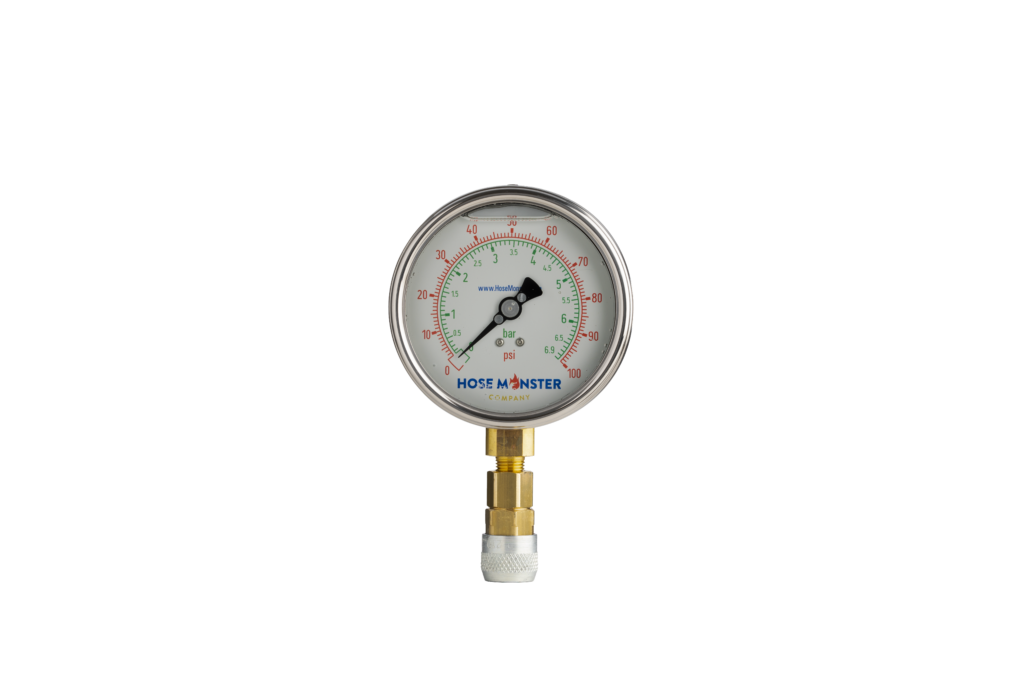4″ Metric Analog Flow Rate Gauges | Hose Monster