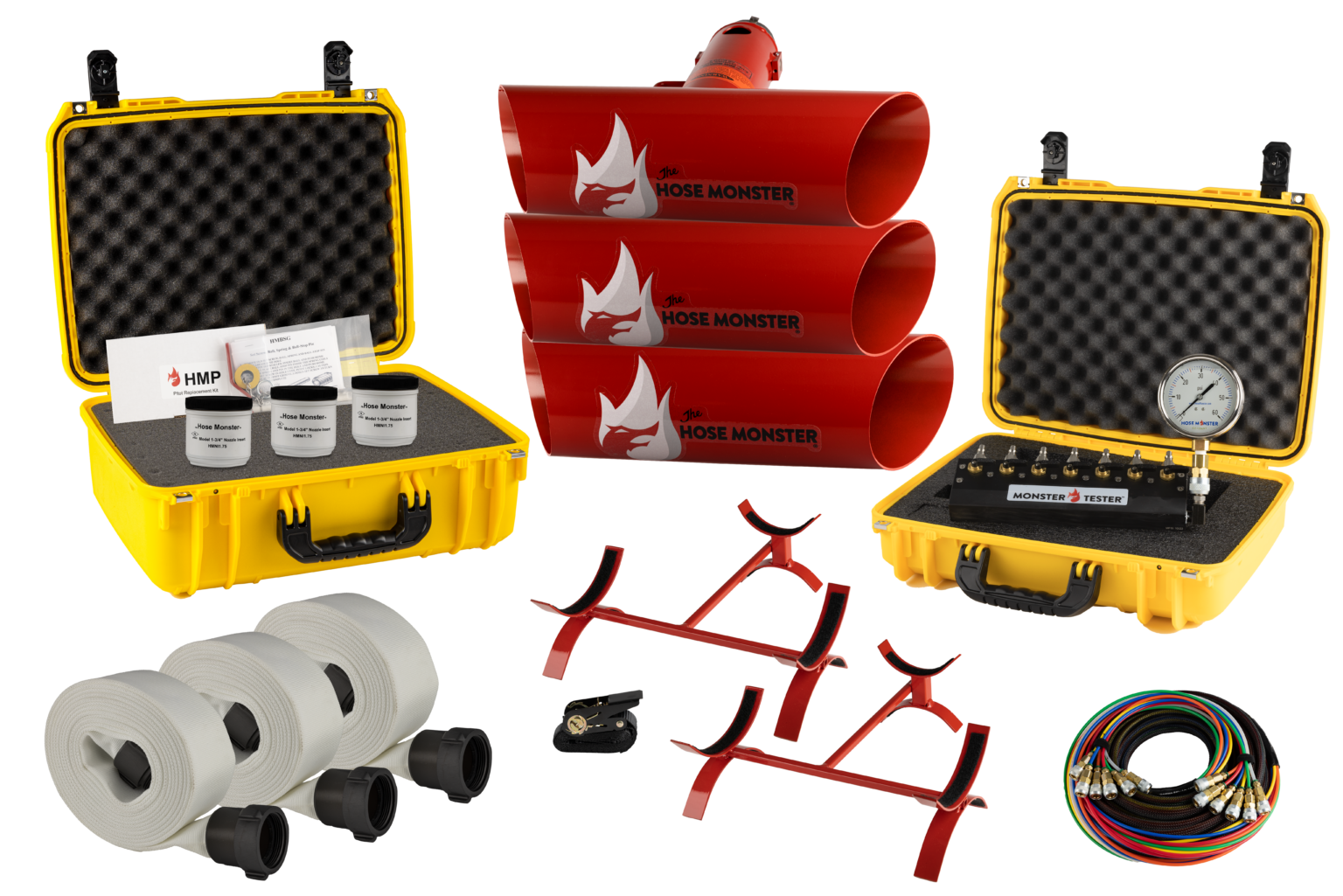 Fire Pump Test Bundles, 2½″ Hose Monster® with Built-In Pitot - HoseMonster